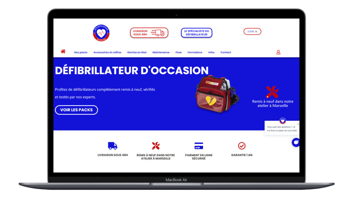 Portfolio Atelier Majelan - Défibrillateur Reconditionné